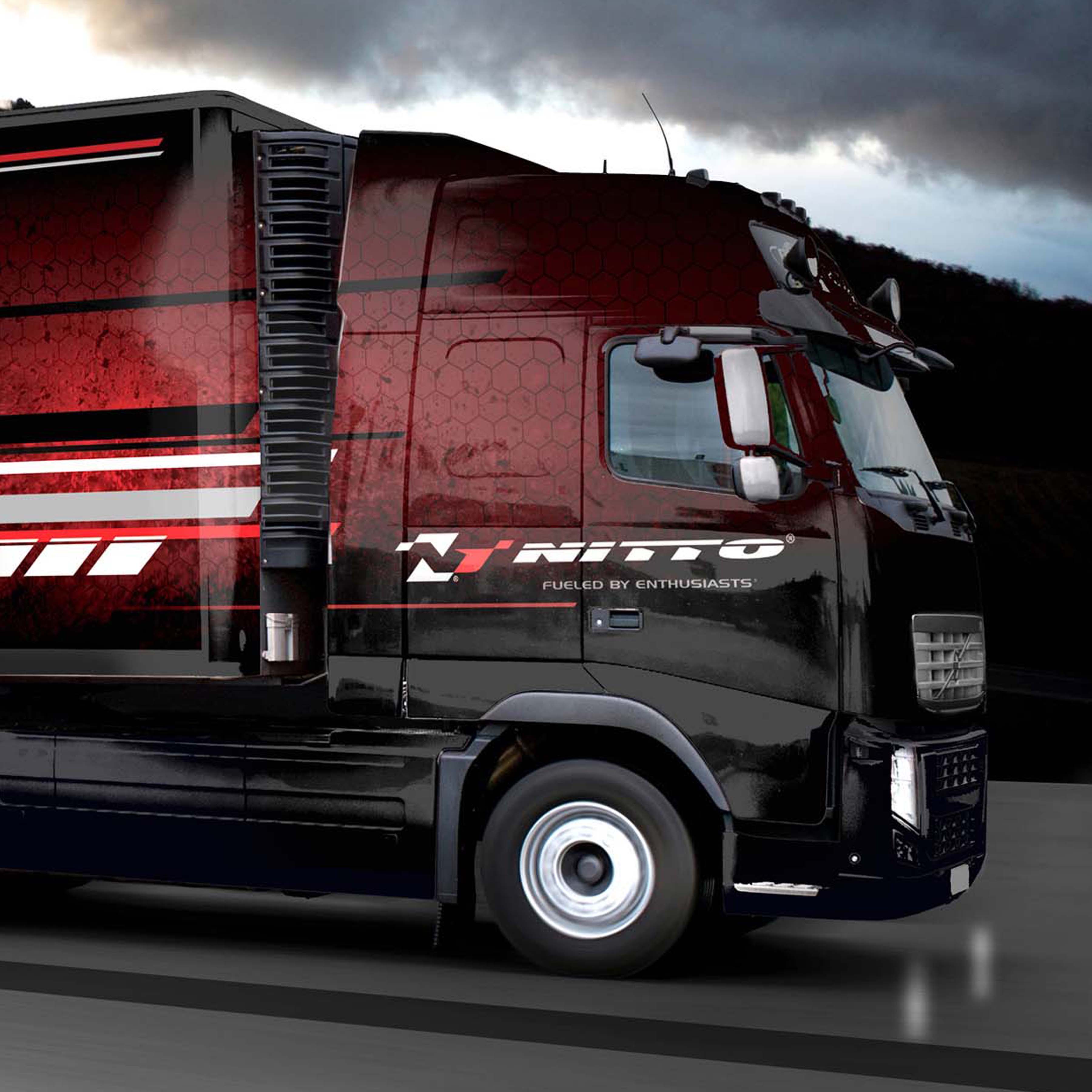 Nitto Tires – Semi truck vehicle graphics | TenFour Creative Design and ...